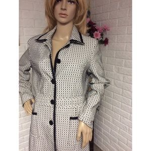 A | LINE | Jackets & Coats | A Line Black White Button Front Jacket M ...